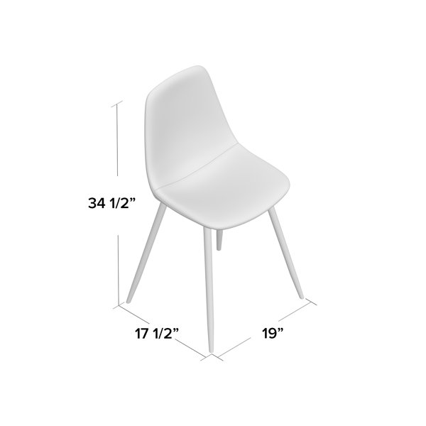 George Oliver Parvin Metal Side Chair & Reviews | Wayfair
