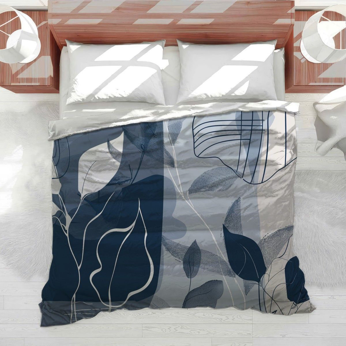 VisionDecor Botanical Bedding Cool Pattern Comforter Abstract | Wayfair