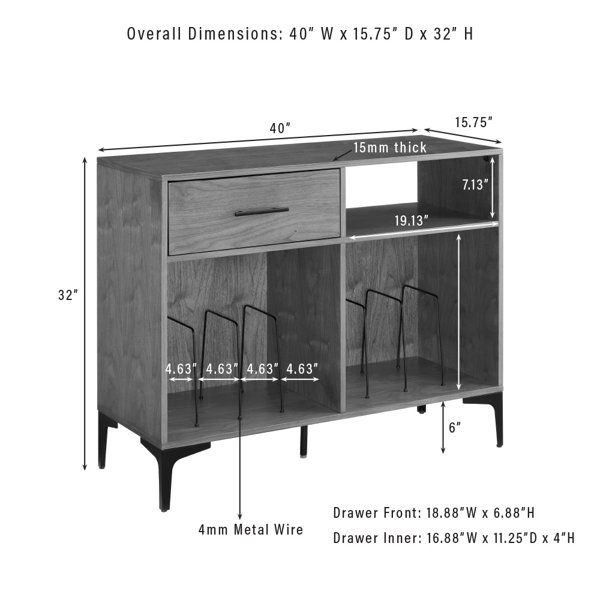 17 Stories 32'' H Media Shelves & Reviews | Wayfair