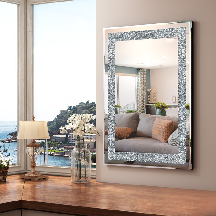 Mercer41 Davaunte Rectangle Glass Wall Mirror | Wayfair