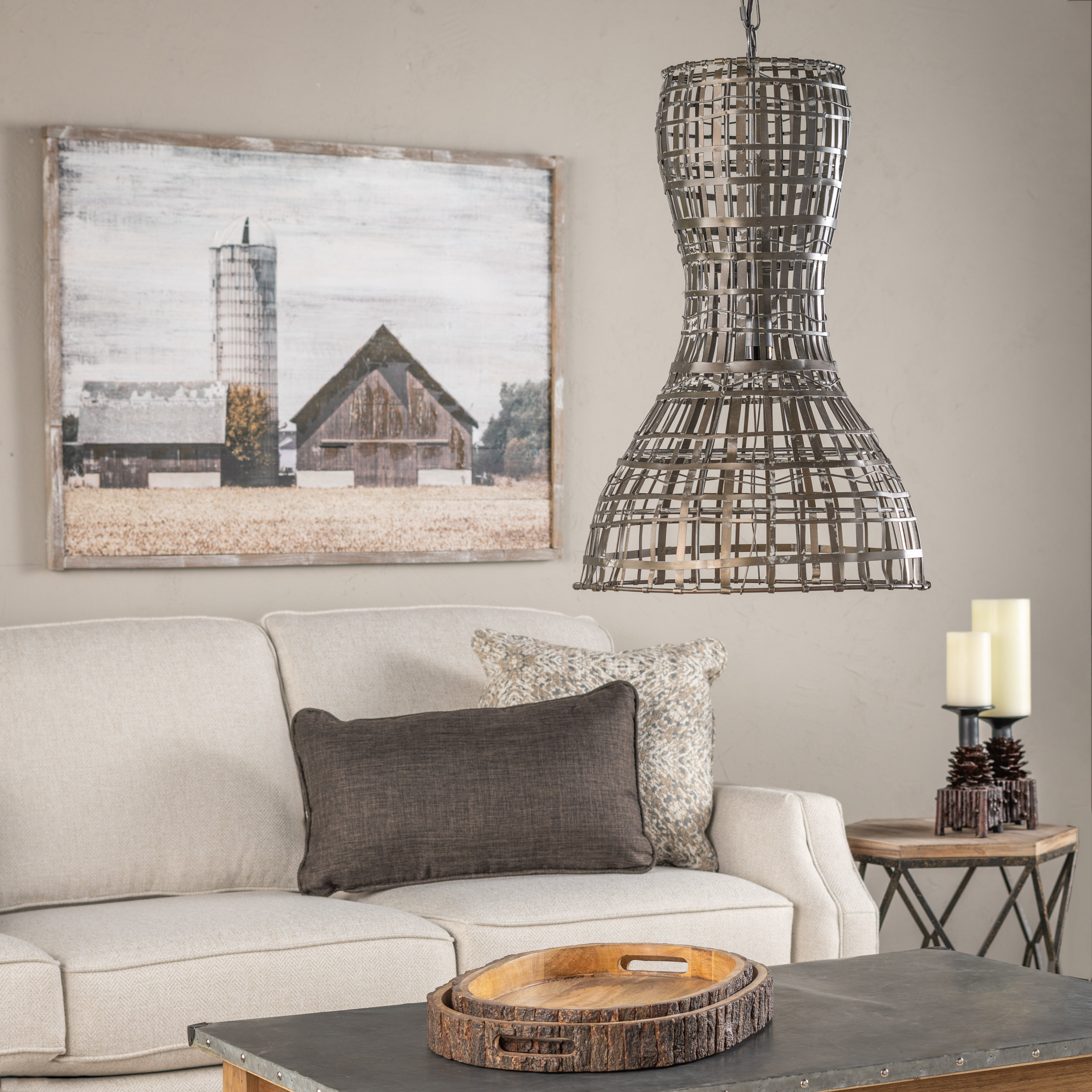 Williston Forge Faye 1-Light Single Geometric Pendant | Wayfair