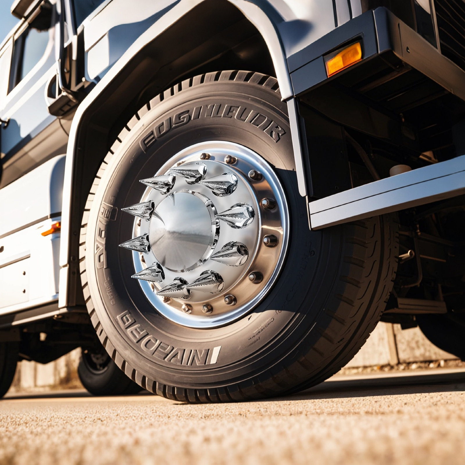 VEVOR Front Axle Cover Combo Kit ABS Lug Nut Covers with Nut Cover ...