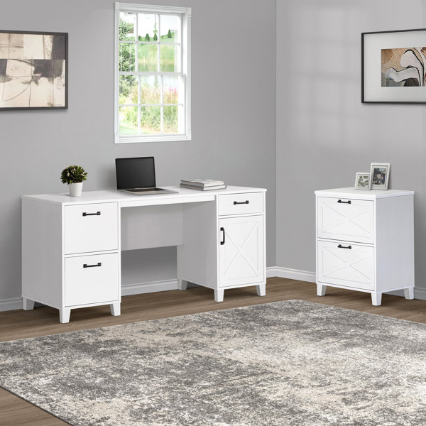 Hokku Designs Yosmairy 2 Executive Desk Office Set - Wayfair Canada