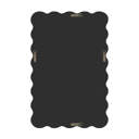 Metro Lane Deaysha Abstract Walnut Wooden Rectangle Wall Mirror ...