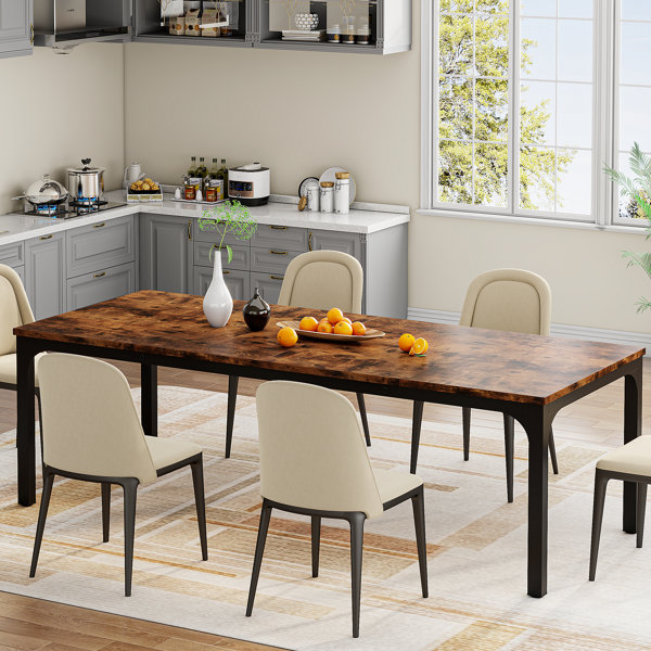 17 Stories Theall Metal Base Dining Table - Wayfair Canada