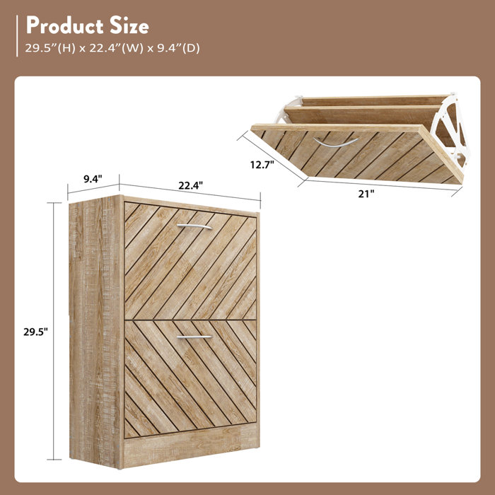Union Rustic 12 Pair Shoe Storage Cabinet & Reviews | Wayfair