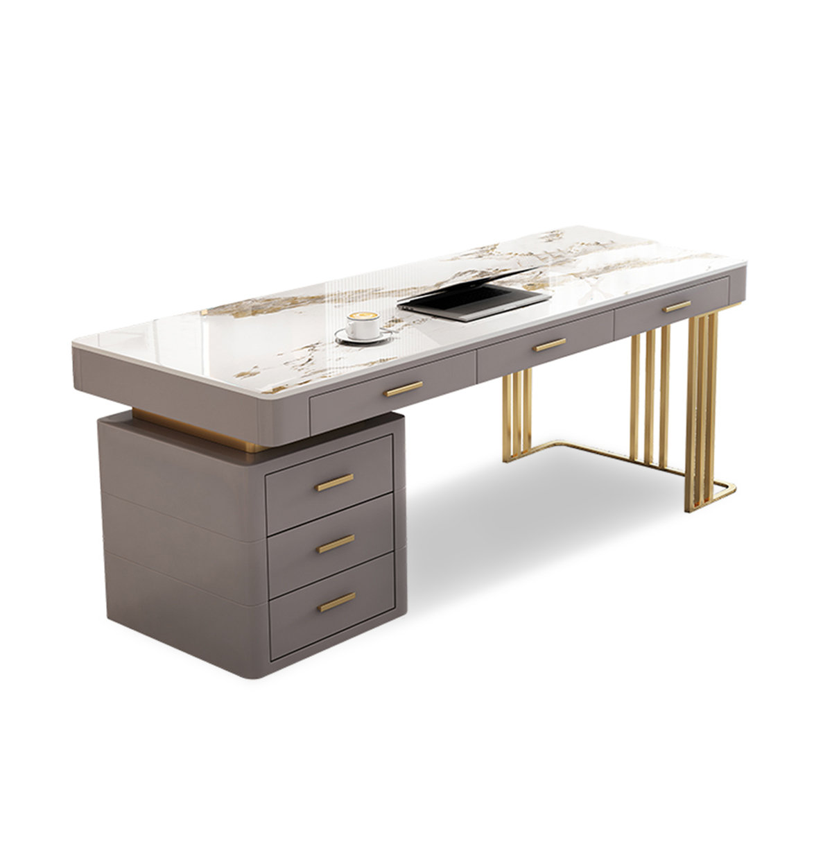 Stella Trek Luxury Sintered Stone Office Desk | Wayfair