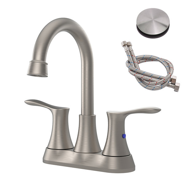 YZZY Centerset 2-handle Bathroom Faucet with Drain Assembly - Wayfair ...