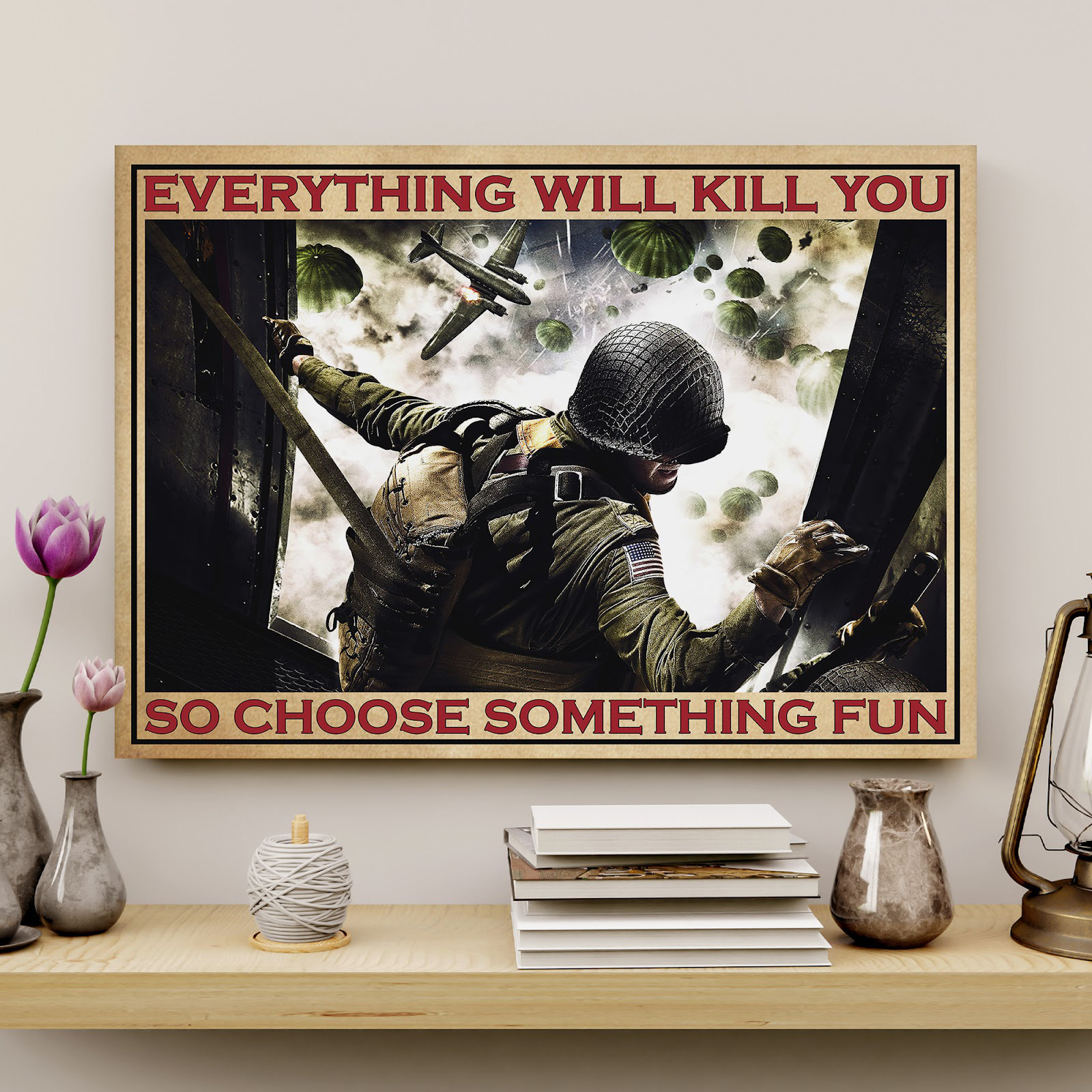 Winston Porter Soldier - Choose Something Fun Gallery Wrapped Canvas ...