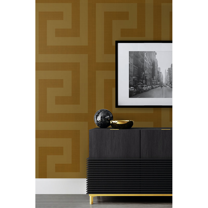 Brayden Studio® Cleason Peel & Stick Geometric Roll | Wayfair