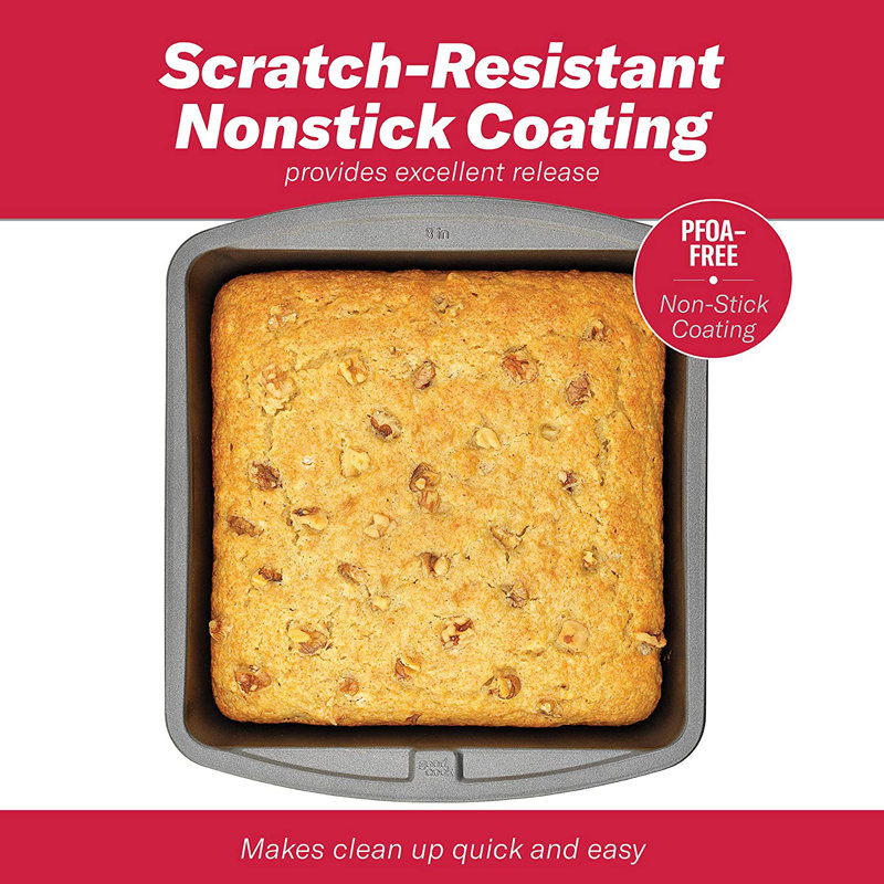 Good Cook 8'' Square Non-Stick Steel Classic Cake Pan | Wayfair