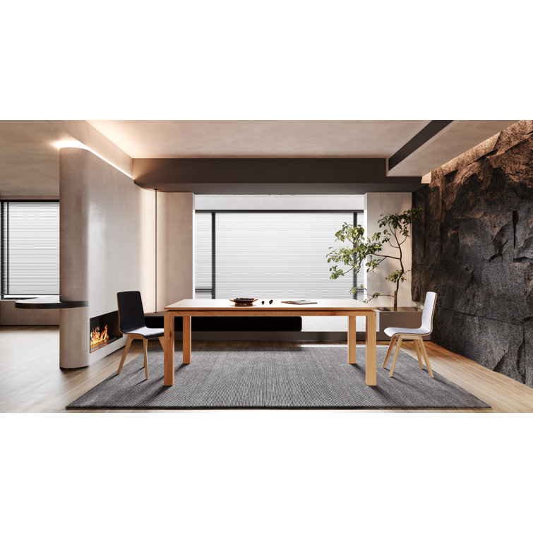 Ebern Designs Luxurious premium dining table made of solid oak ...