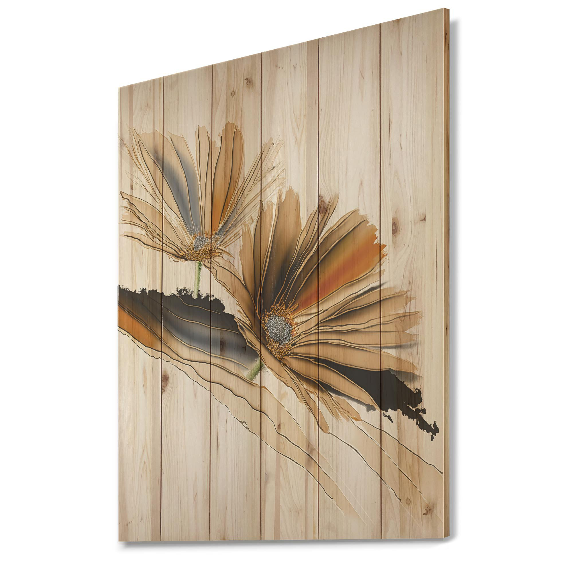 Lark Manor™ Amalina Hyperrealistic Daisy Flowers III - Unframed Print ...