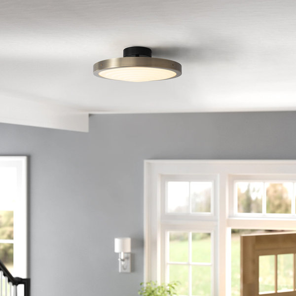 Nova of California Redondo Semi-Flush Mount Ceiling Light - Matte Black ...