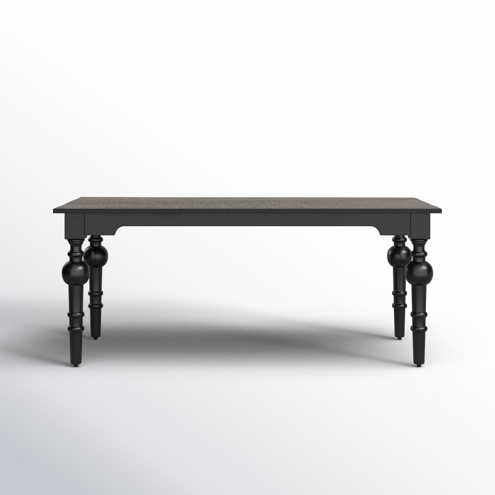 Birch Lane™ Vesta 72" Rectangular Acacia and Mango Wood Carved 4-Leg ...
