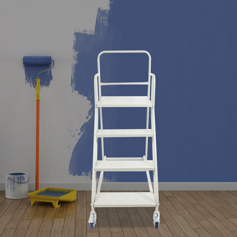 WFX Utility™ 4-Step Stairs With Wheels | Wayfair
