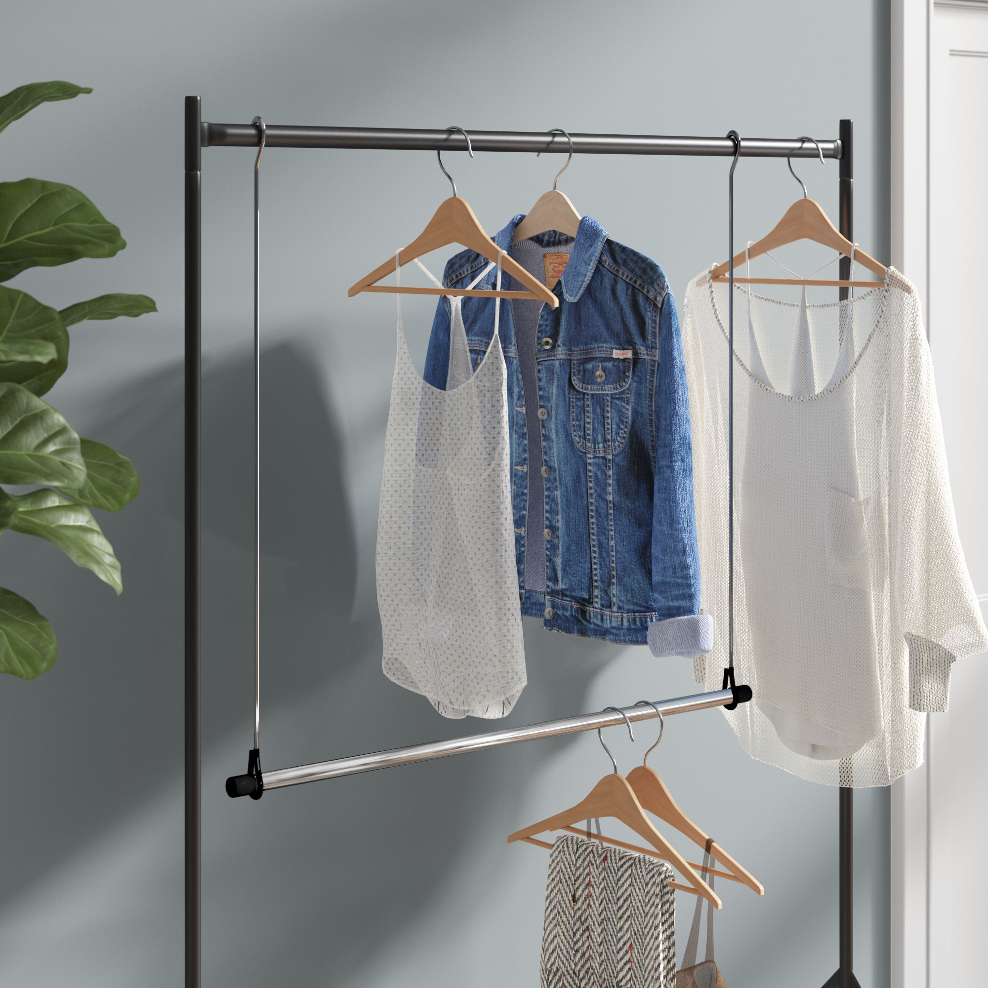 Rebrilliant Cascio Closet Rod Hanging Organizer & Reviews - Wayfair Canada