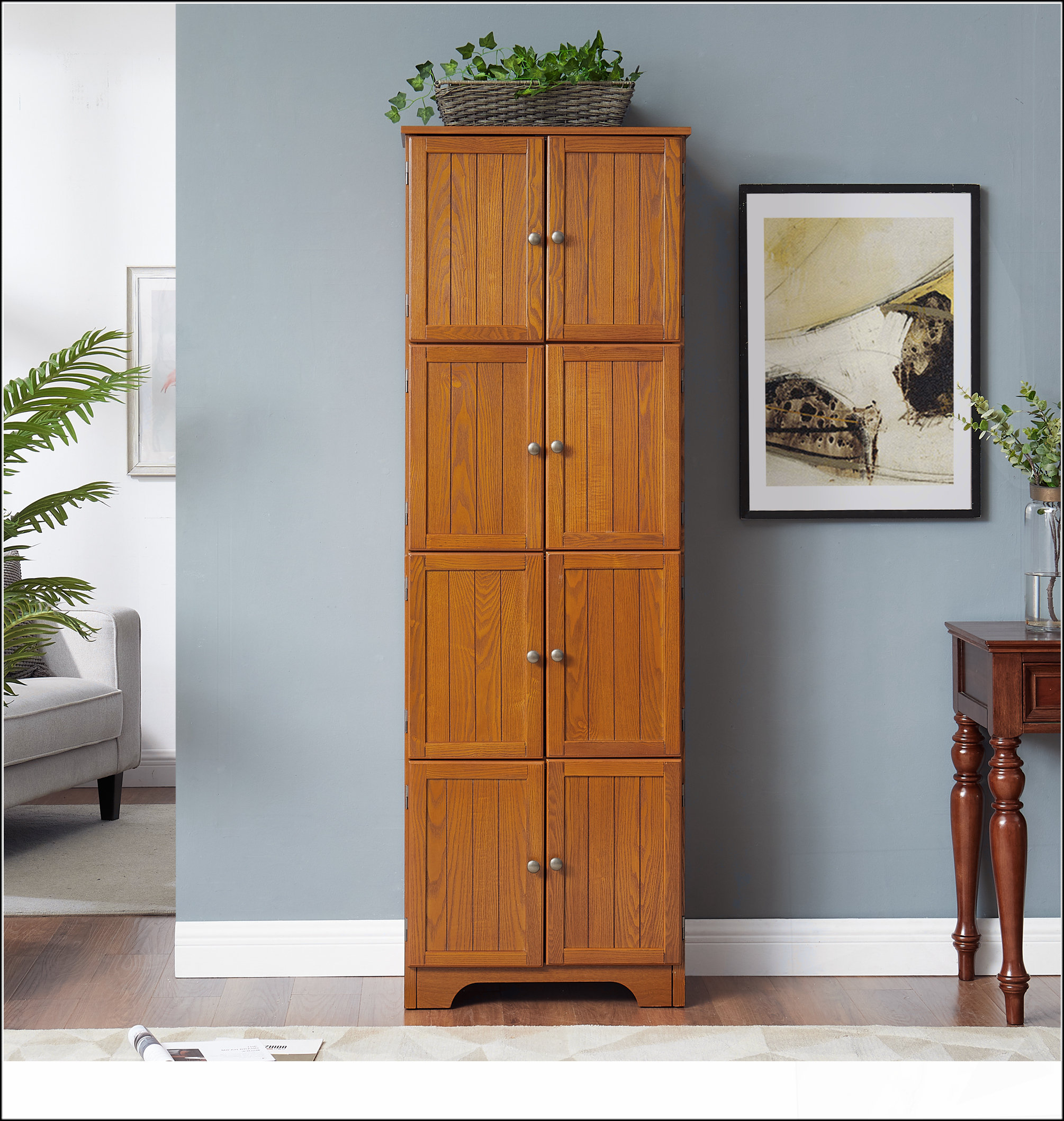 Wrought Studio Tempered Glass Display and Storage Cabinet with ...