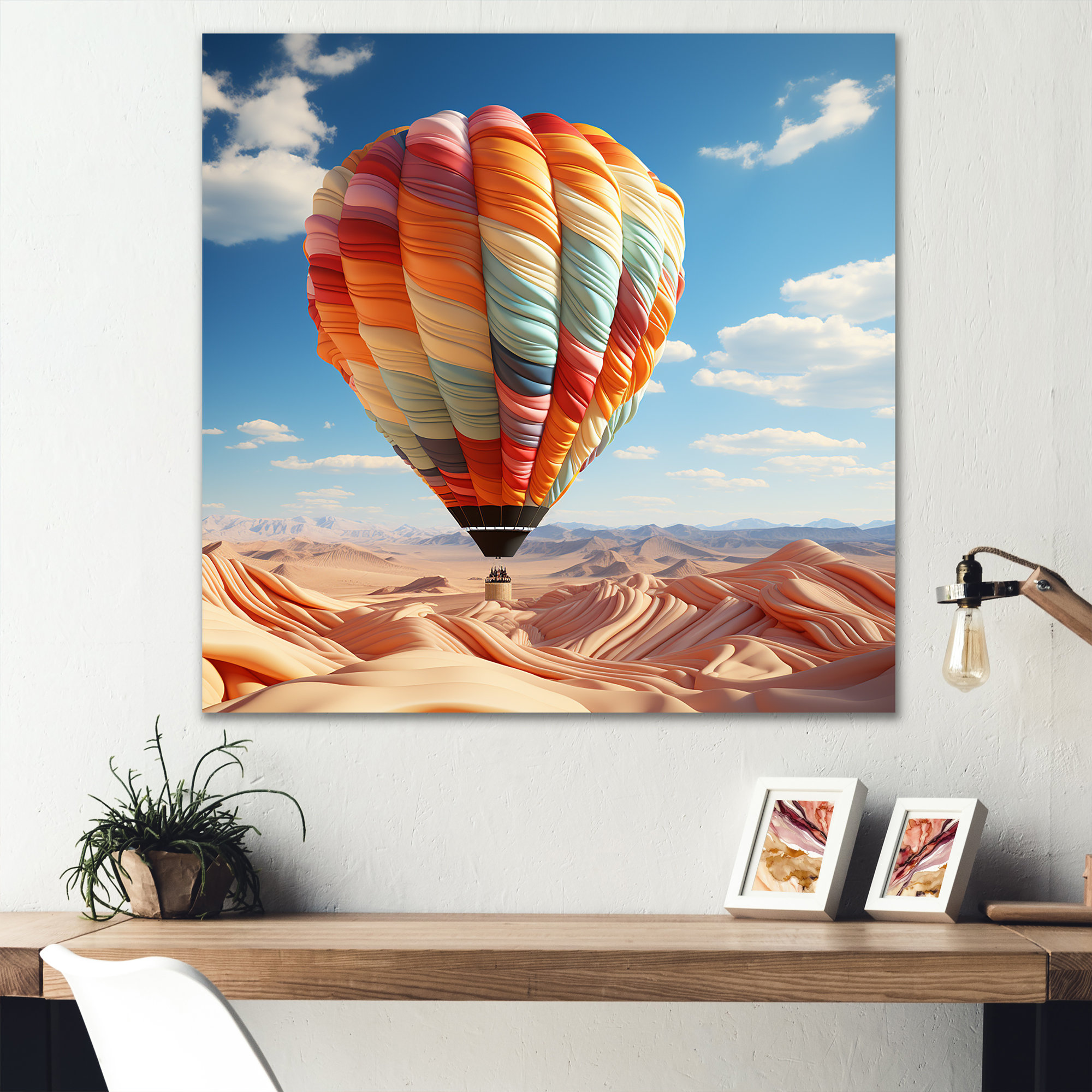 Millwood Pines Abstract Colorful Balloon Soaring II - Hot Air Balloon ...