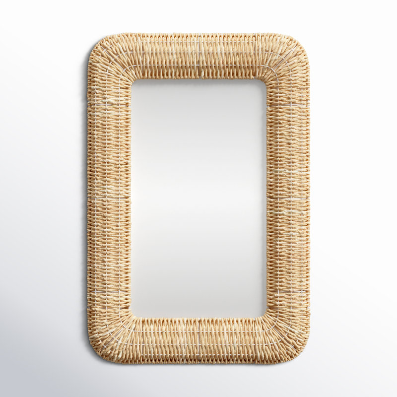 Lealia Wicker / Rattan Rectangle Wall Mirror & Reviews | Birch Lane