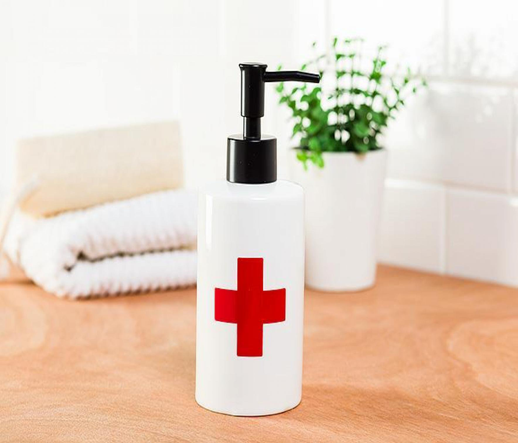 Latitude Run® Red Cross Soap Pump | Wayfair