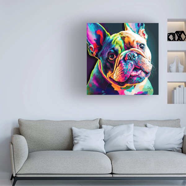 Winston Porter Animals " Vivid Bulldog Stare " - Wayfair Canada