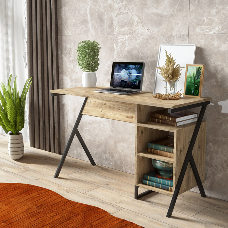 17 Stories Arania 47.2'' W Rectangle Computer Desk | Wayfair