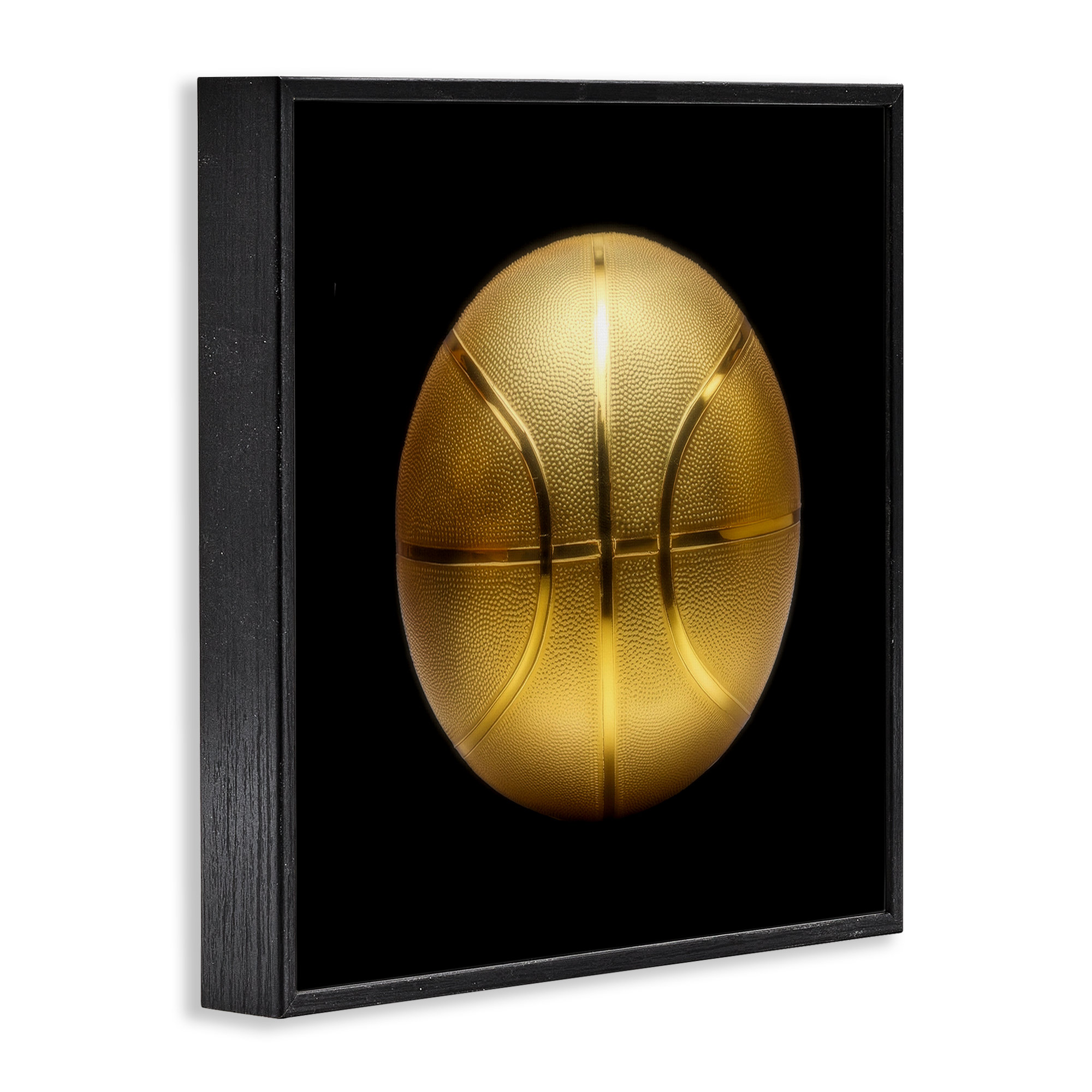 Mercer41 Gold Designer Basketball Framed Giclee Art by Graffi*tee ...
