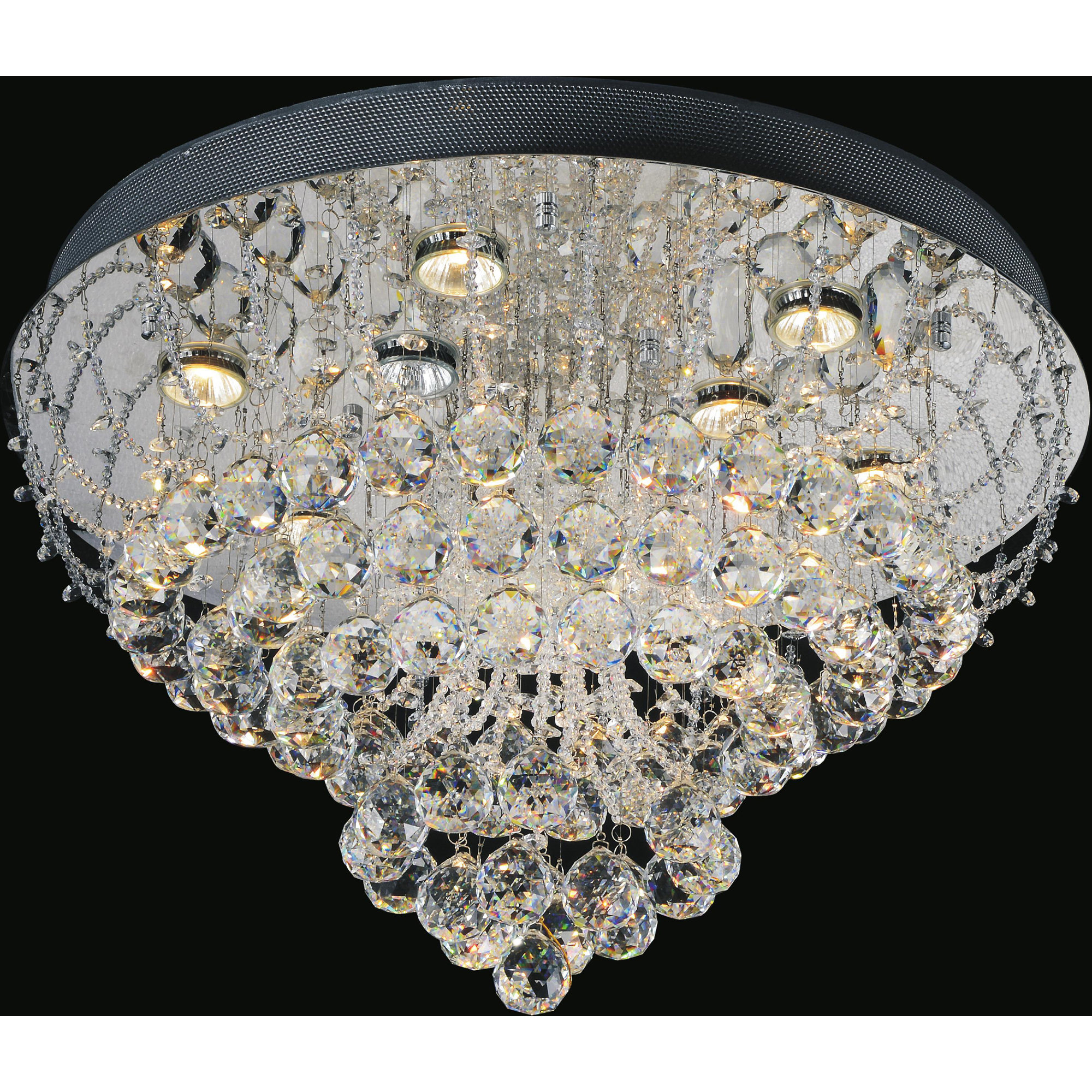House of Hampton® Shanley 9 - Light 24" Chandelier Style Tiered Flush ...
