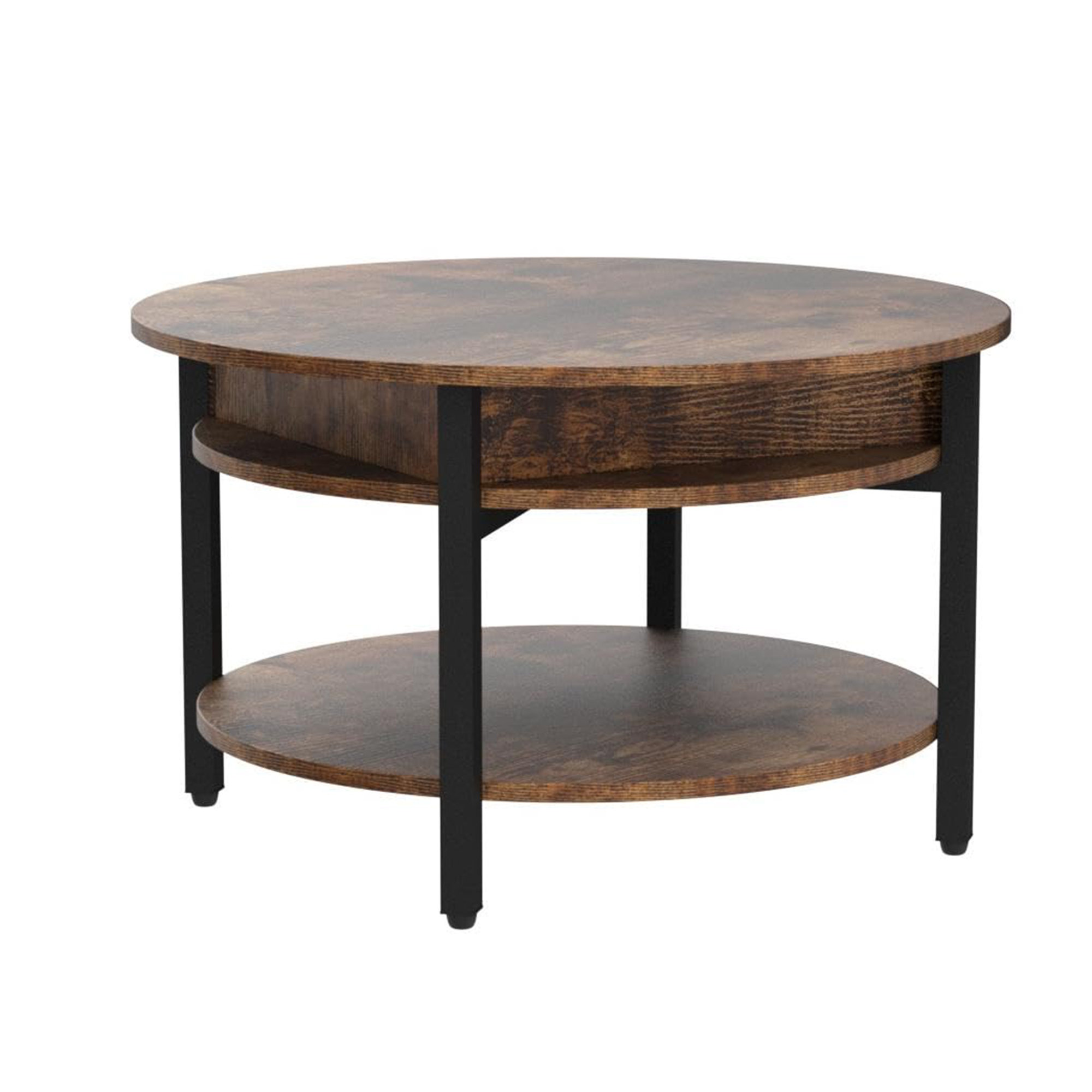 17 Stories Farmhouse Style Round Lift-Up Coffee Table - Wayfair Canada