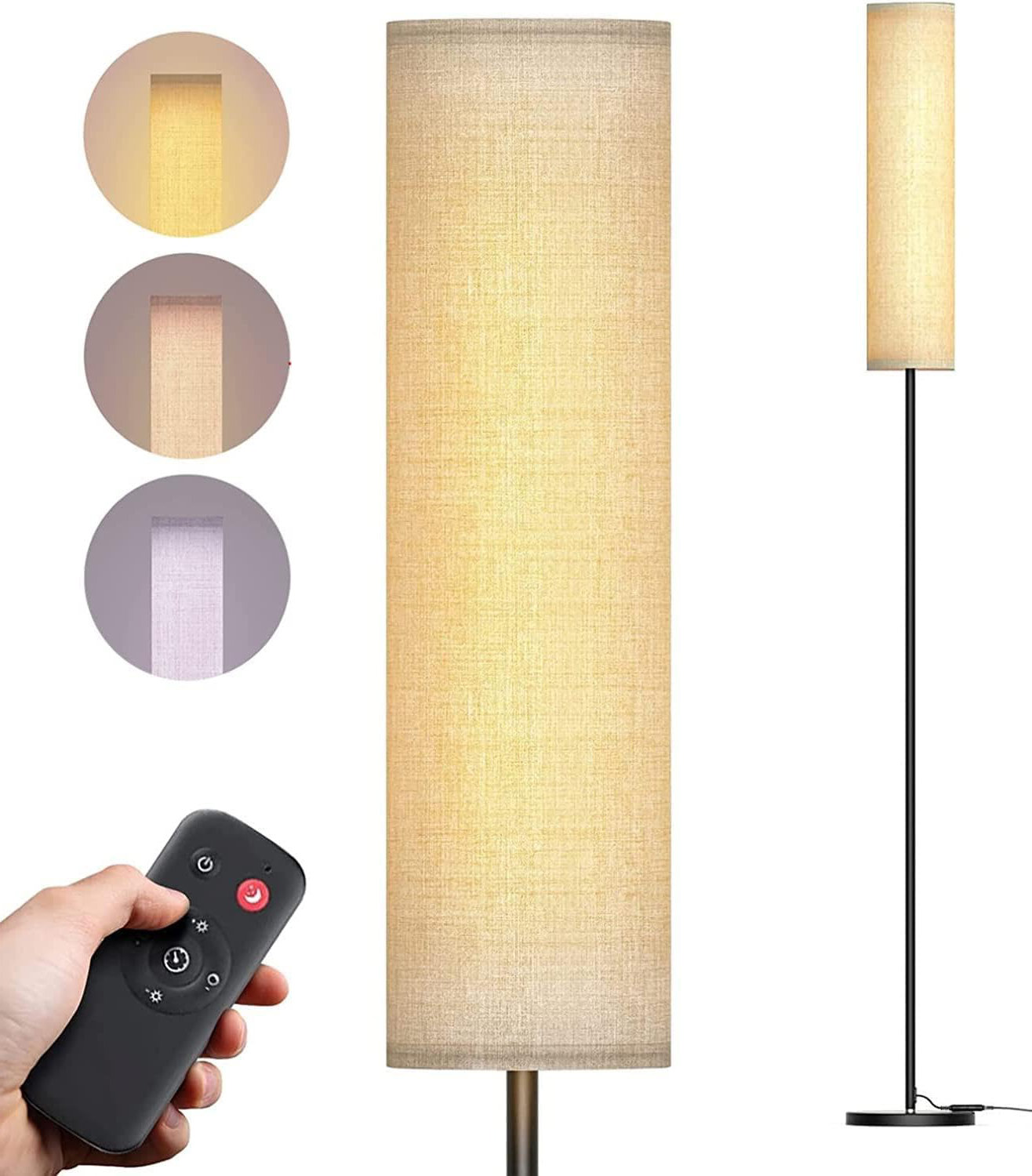 Latitude Run® 4 Color Temperature Modern LED Standing Lamp,Stepless ...