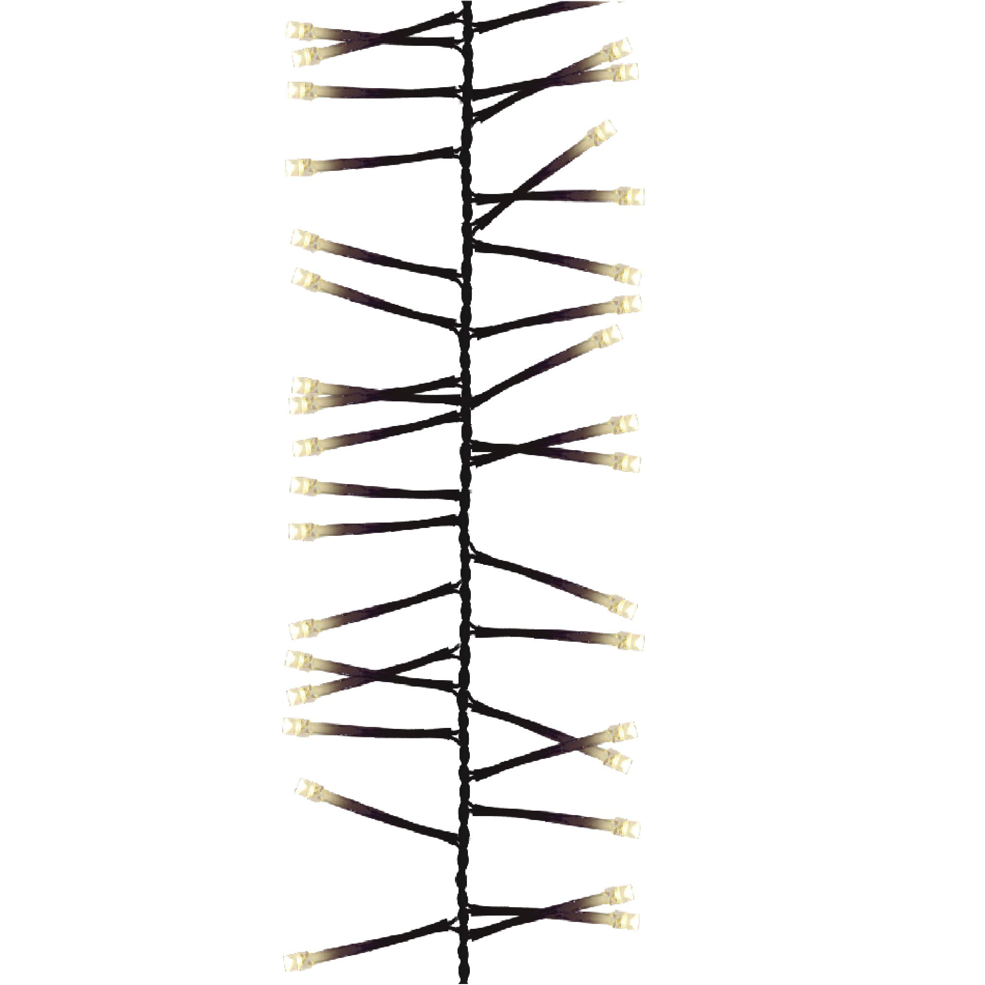 The Holiday Aisle® 450 Lt 8 Function LED Cluster Light Set Warm White ...