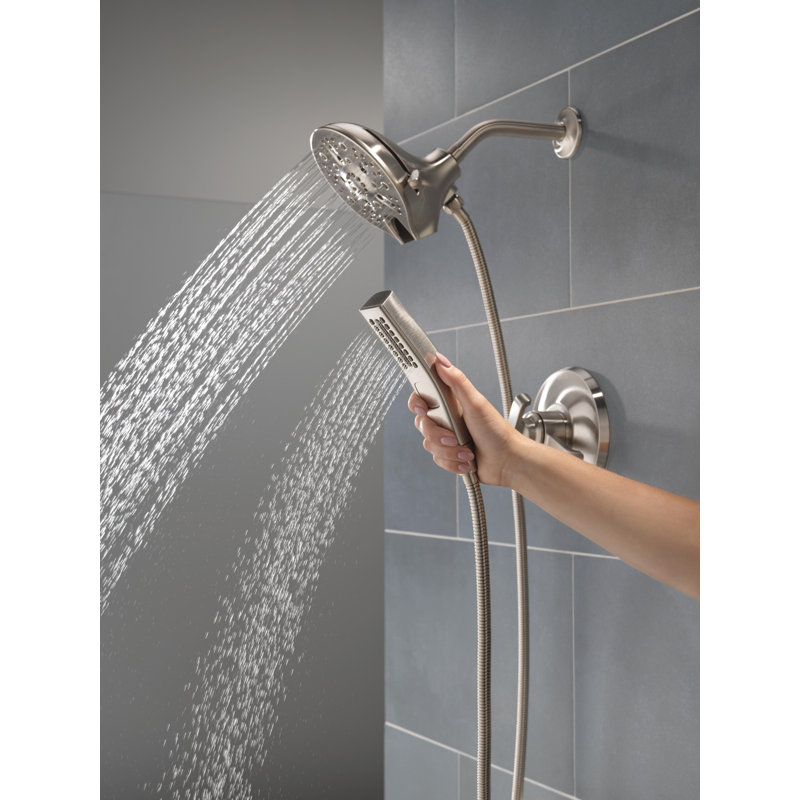 Delta Tetra 17 Series Dual-Function Shower Faucet Trim, In2ition Shower ...