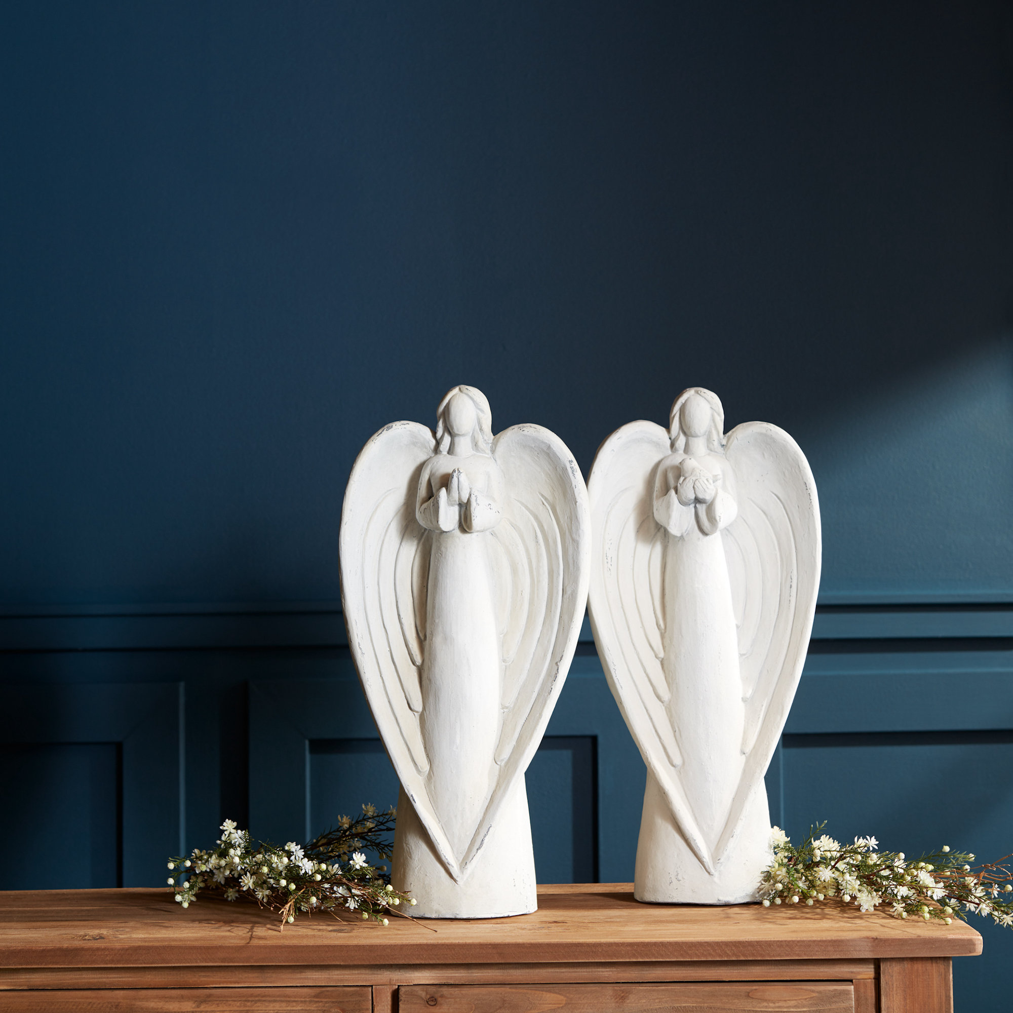 Trinx Didona 2 Piece Resin Angel Set | Wayfair