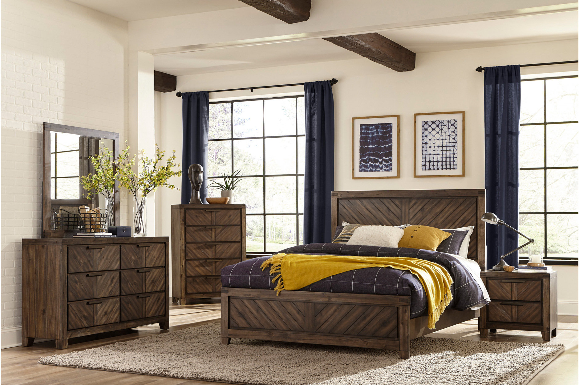 Millwood Pines Massucci Queen Platform 3 Piece Bedroom Set | Wayfair