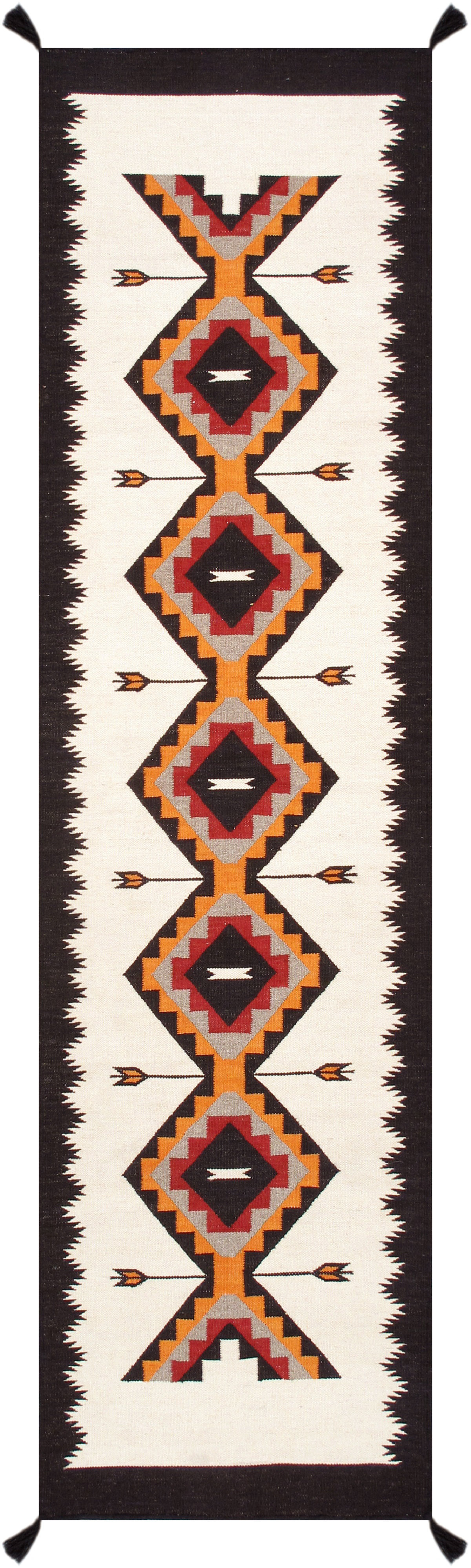 Pasargad Runner Tuscany Southwestern Handmade Flatweave Wool Area Rug ...