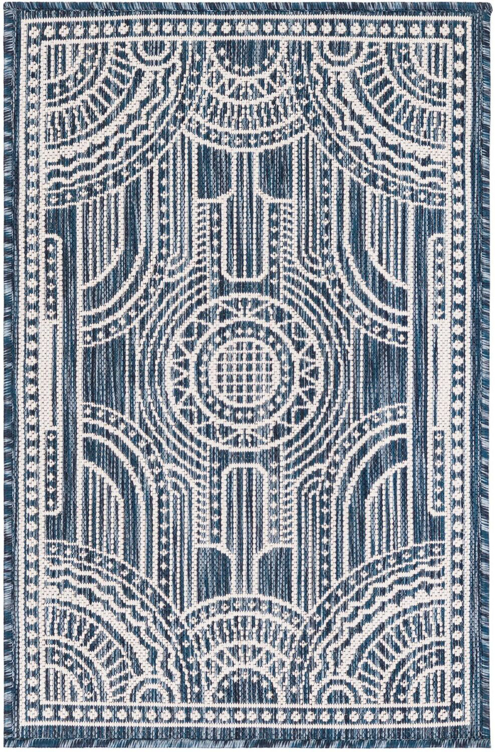 Bungalow Rose None Huitt Area Rug Blue Color | Wayfair