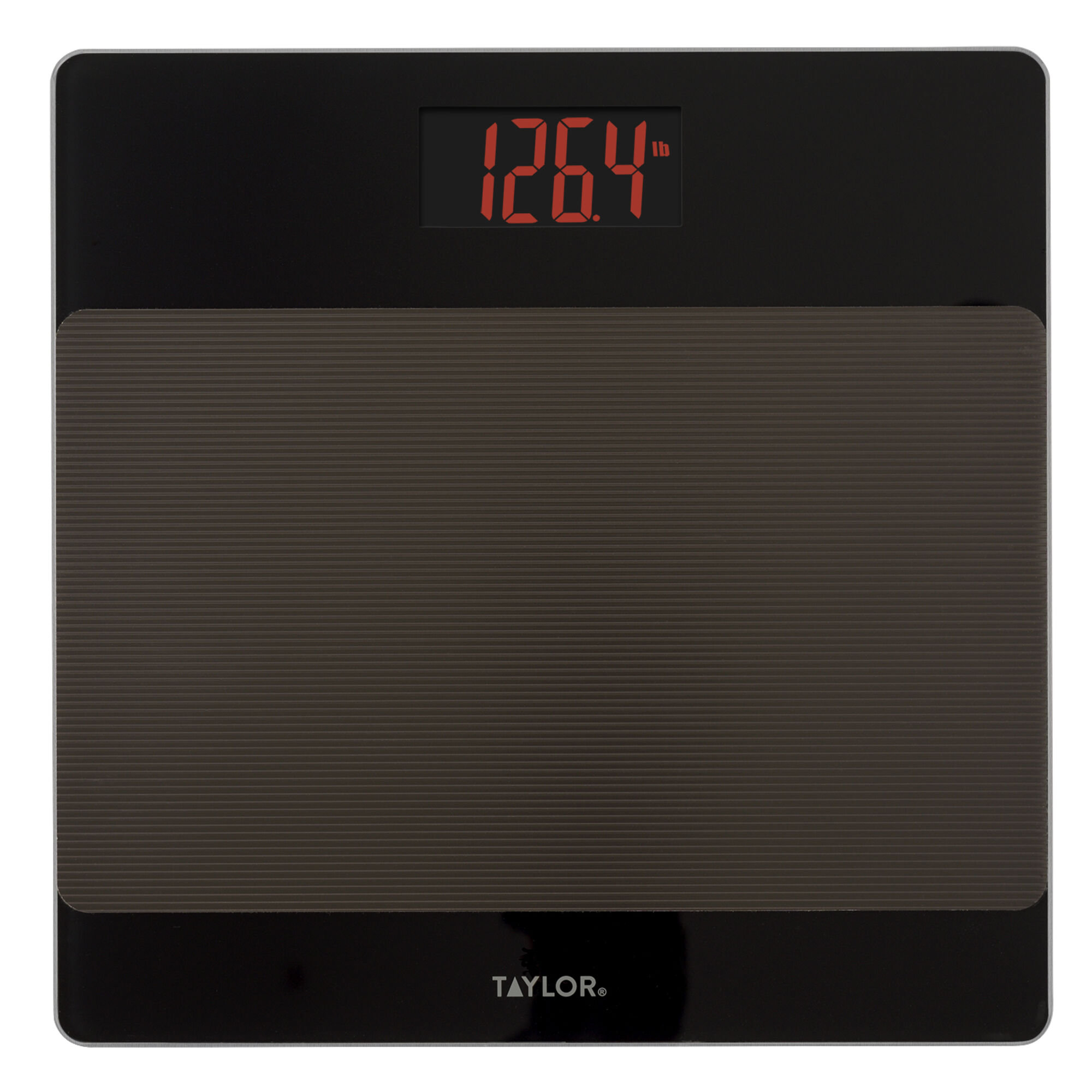 Taylor Glass Digital Bathroom Scale With Sure-Foot Slip Resistant Mat ...