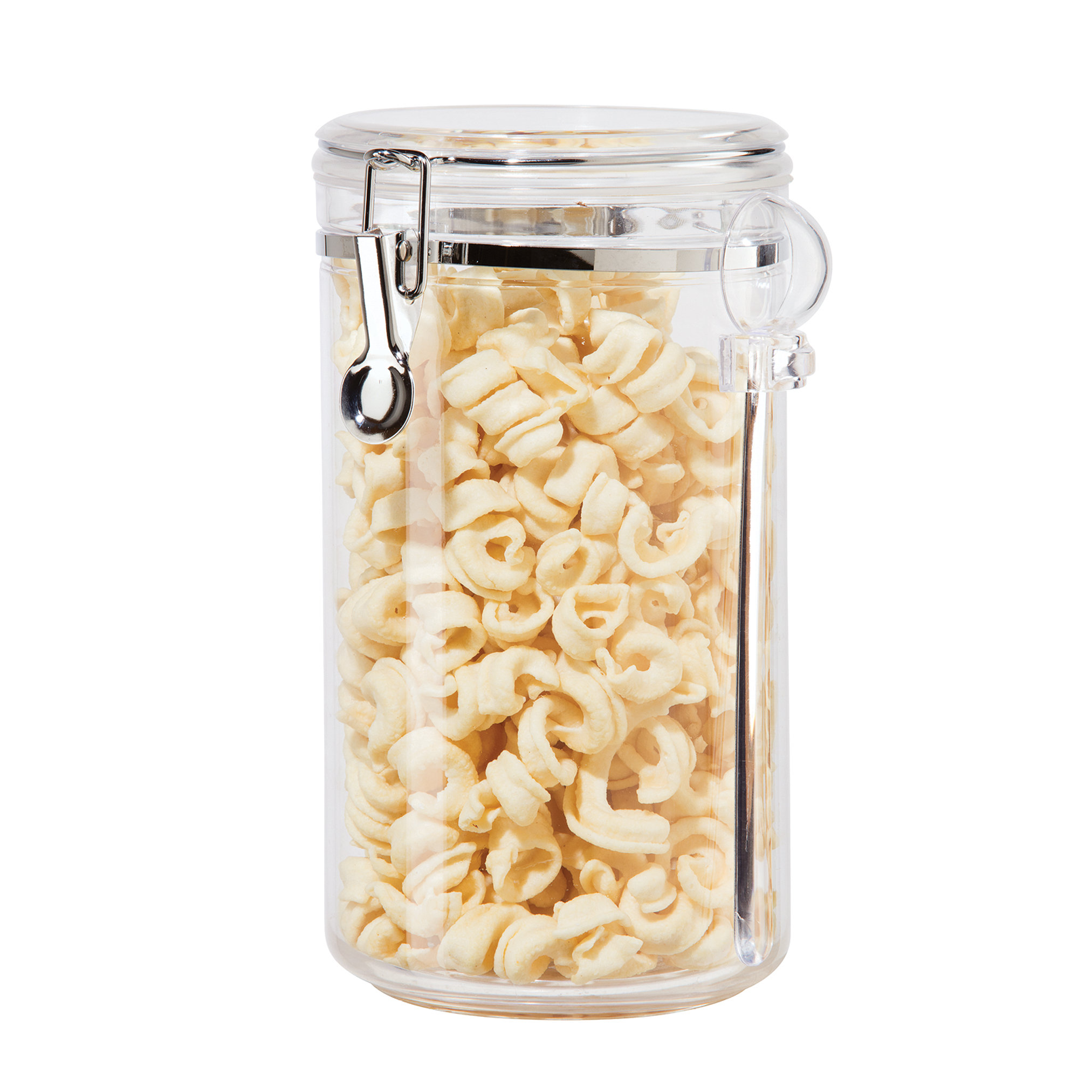 OGGI Fresh Clear Clamp Canister W/ Scoop (7.5" H, 59 Oz) & Reviews ...