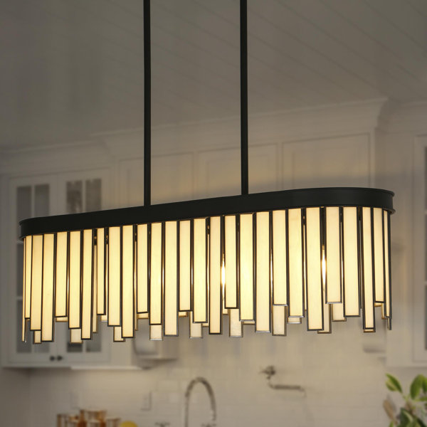 Willa Arlo Interiors Atchison 6 - Light Matte Black Kitchen Island ...