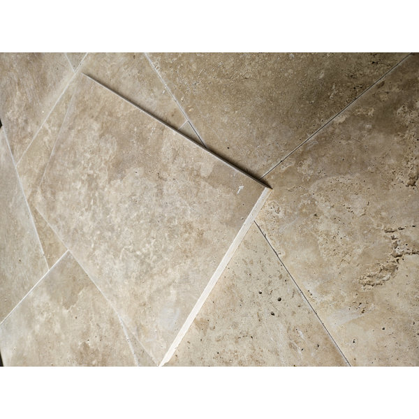 SB TILE AND STONE Tuscany Beige 16x24 Tumbled Travertine Paver | Wayfair