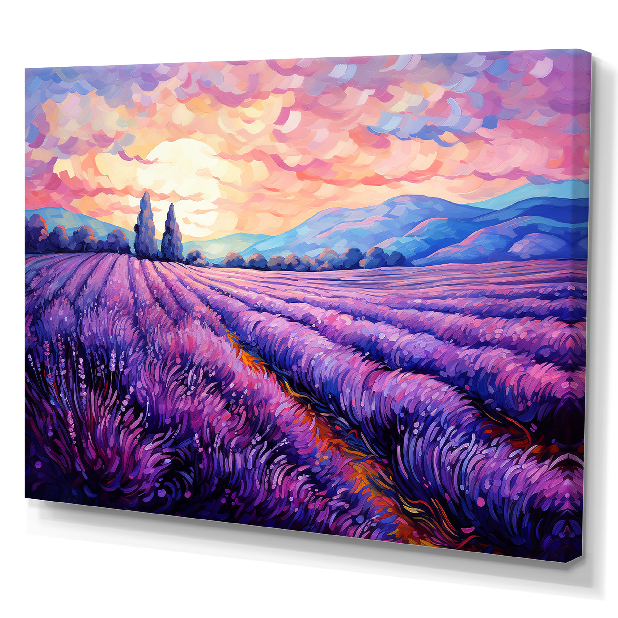 Ophelia & Co. Vangogh Lavender Fields II - Vangogh Canvas Wall Art by ...