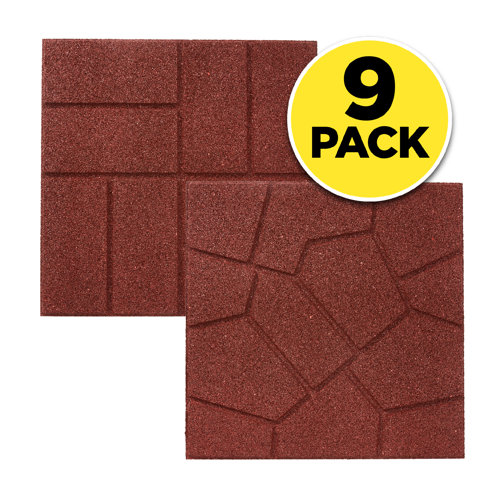 Rubberific 16'' x 16'' Composite Paving Stone & Reviews | Wayfair