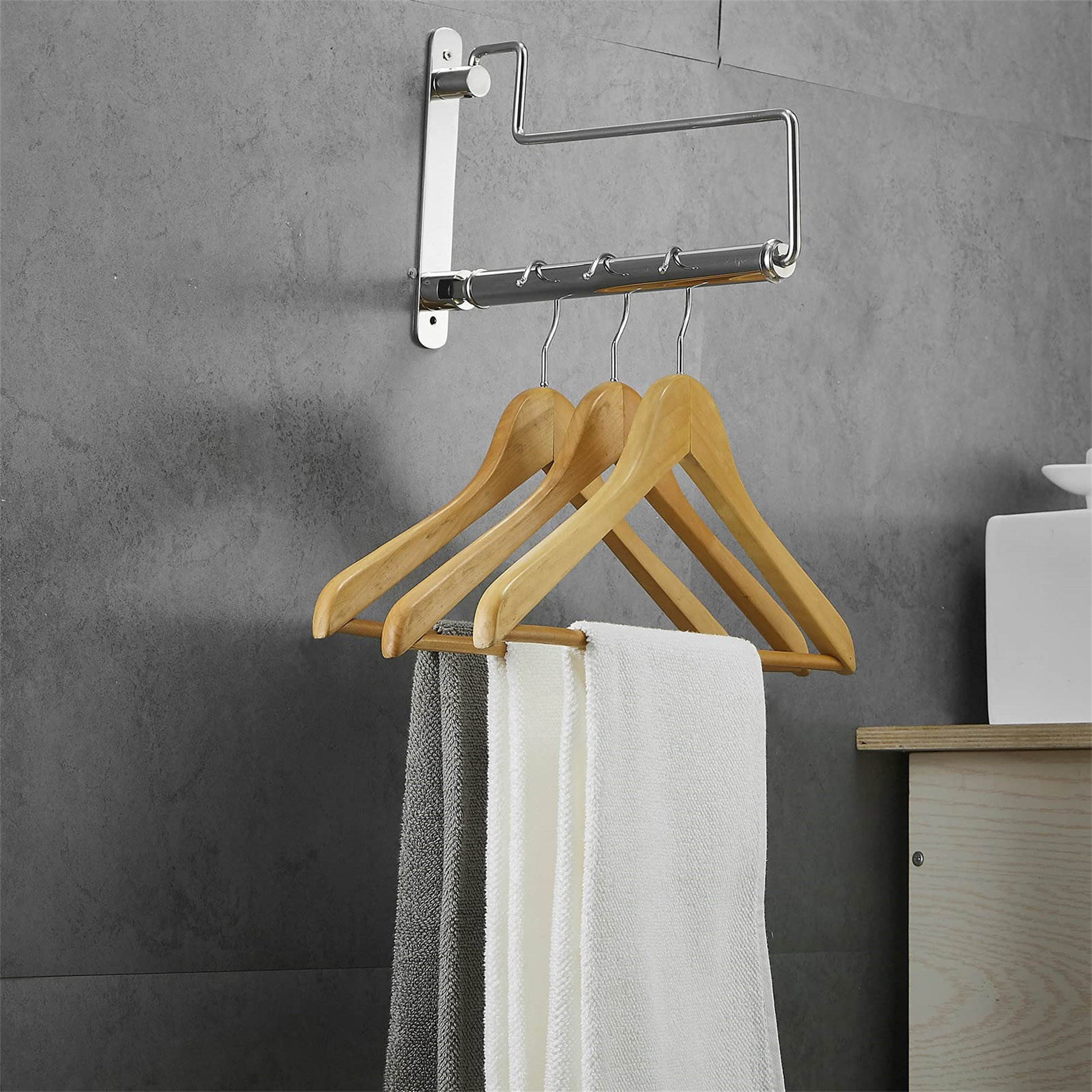 Rebrilliant Wall-Mounted Drying Rack | Wayfair