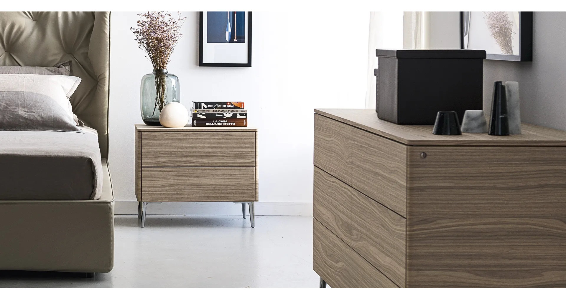 Calligaris Boston Nightstand with 2 Drawers - Wayfair Canada