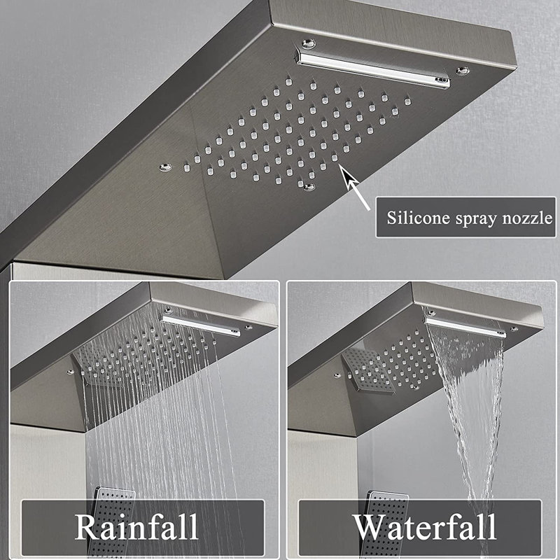 Senlesen 44.88'' Shower Panel with Fixed Shower Head | Wayfair