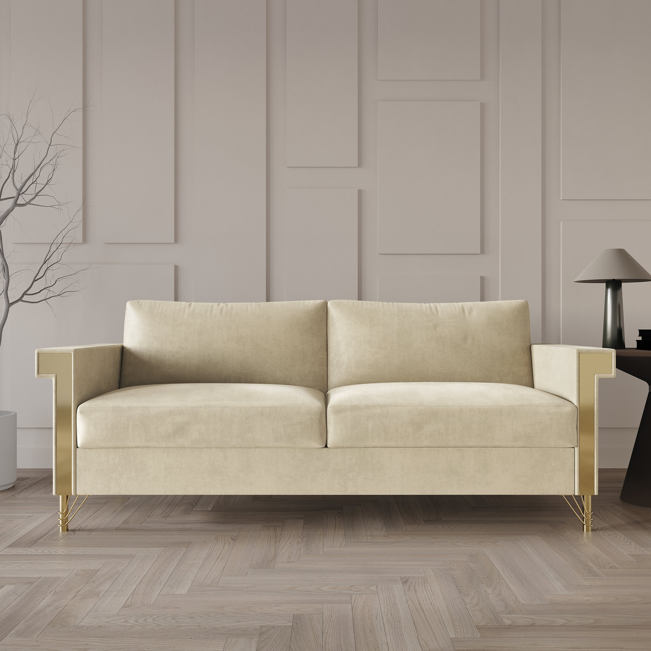 Mercer41 Snaresbrook 76.57'' & Reviews | Wayfair