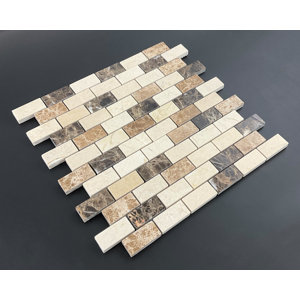 ES Stone 1" x 2" Natural Stone Mosaic Tile & Reviews | Wayfair