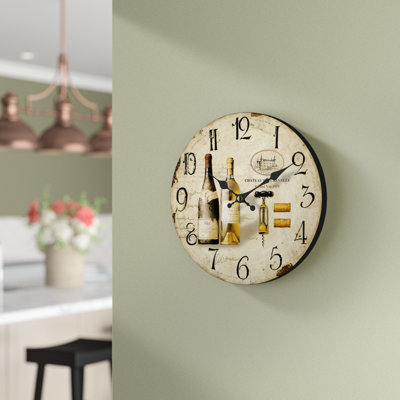 Fleur De Lis Living Cleo No Frame Wall Clock & Reviews | Wayfair