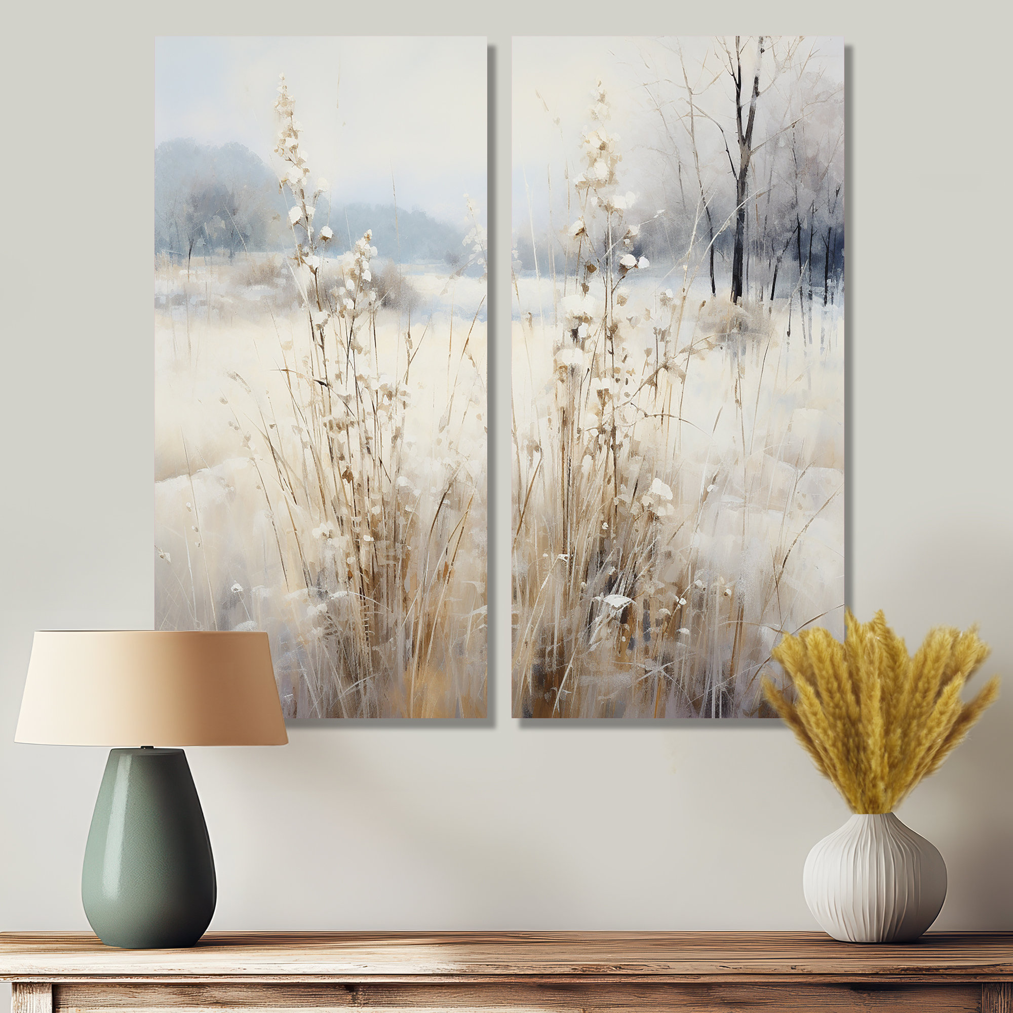 Winston Porter Winter Meadow View Calmness I - Gray Wall Decor | Wayfair